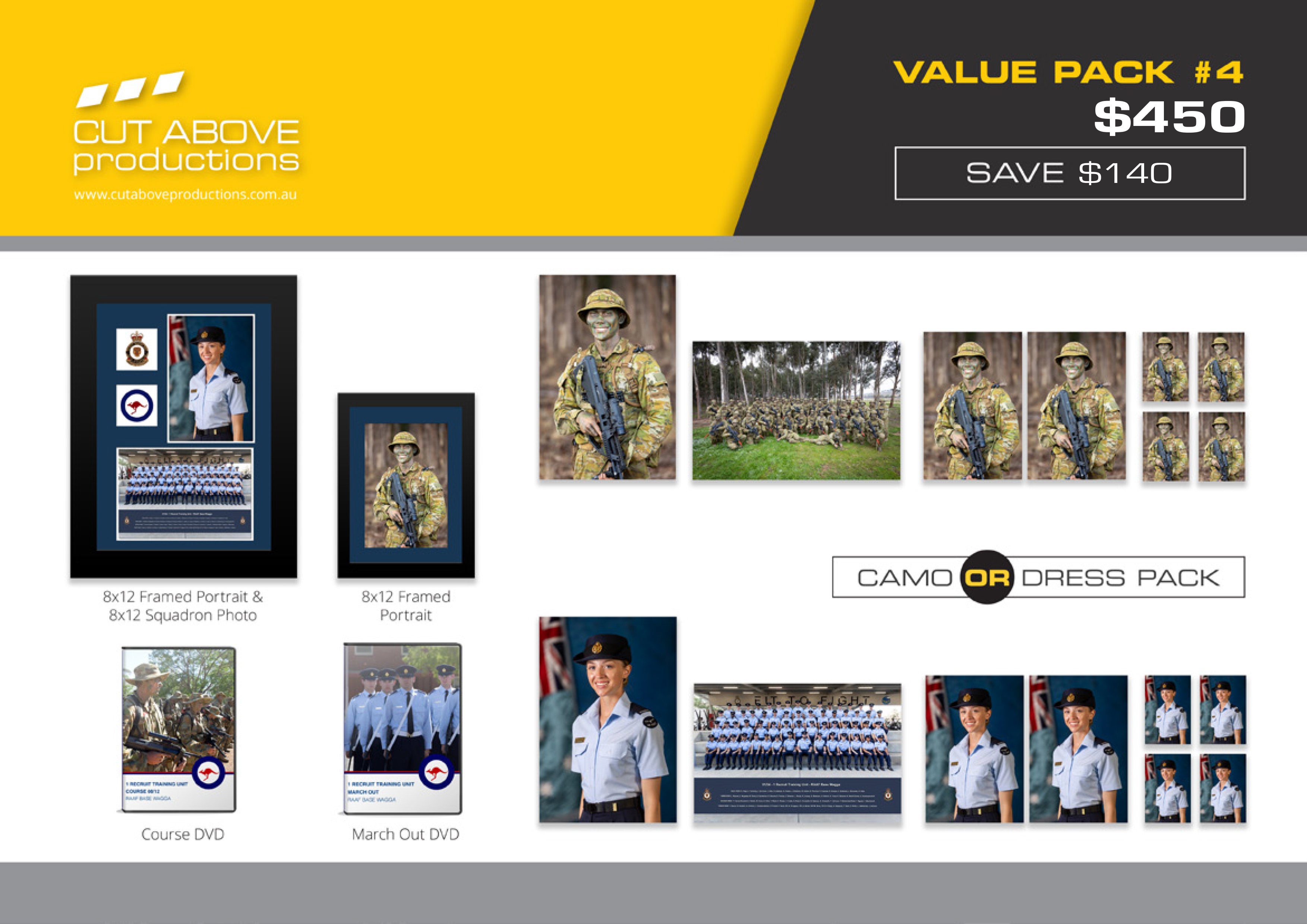 VALUE PACK 4 - Save $135 | Cut Above Productions